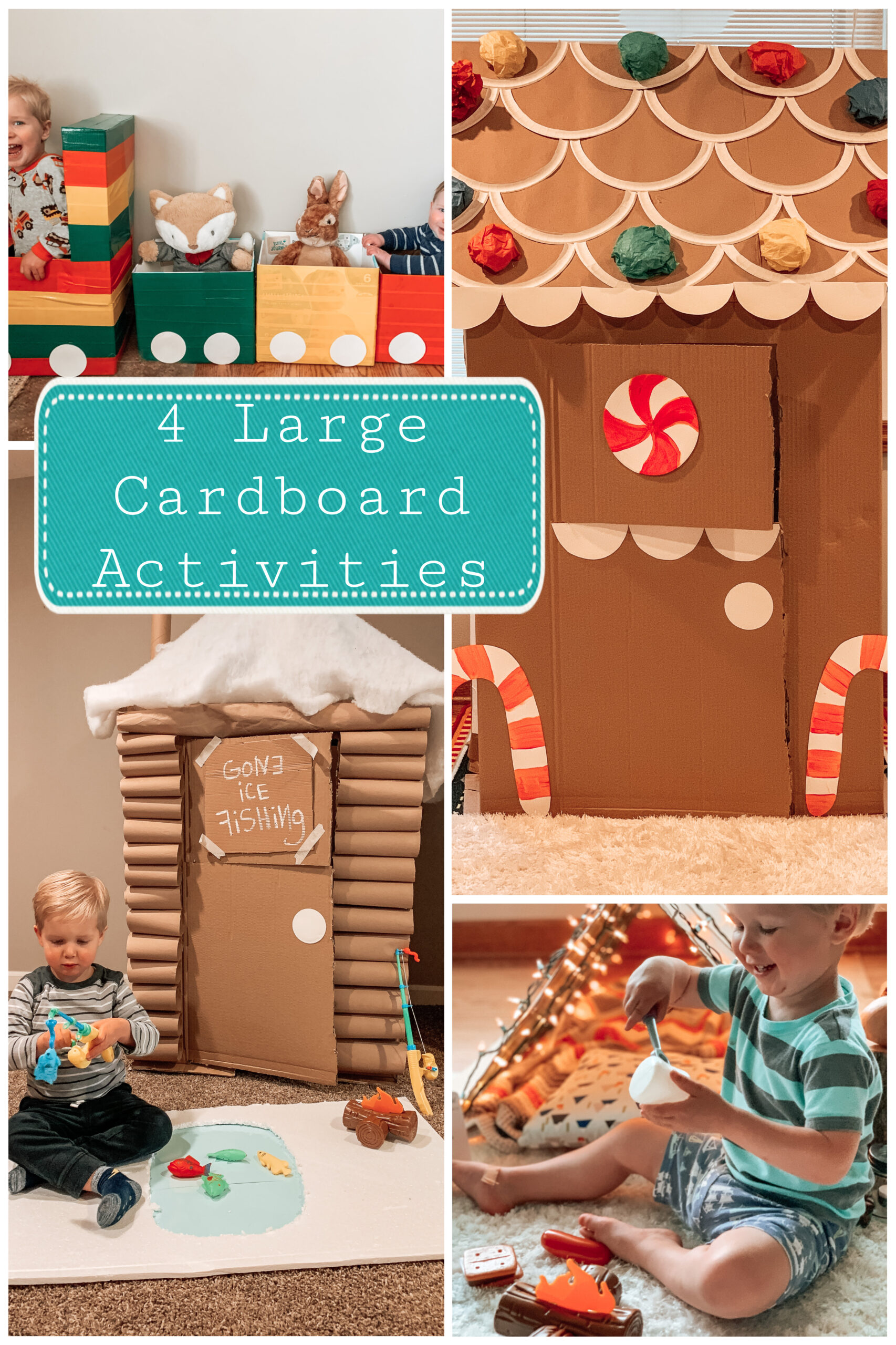 4 Large Cardboard Box Activities CraftMonsterz Cardboard Activities