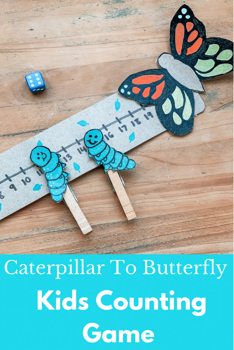 Caterpillar To Butterfly Kids Counting Game - CraftMonsterz